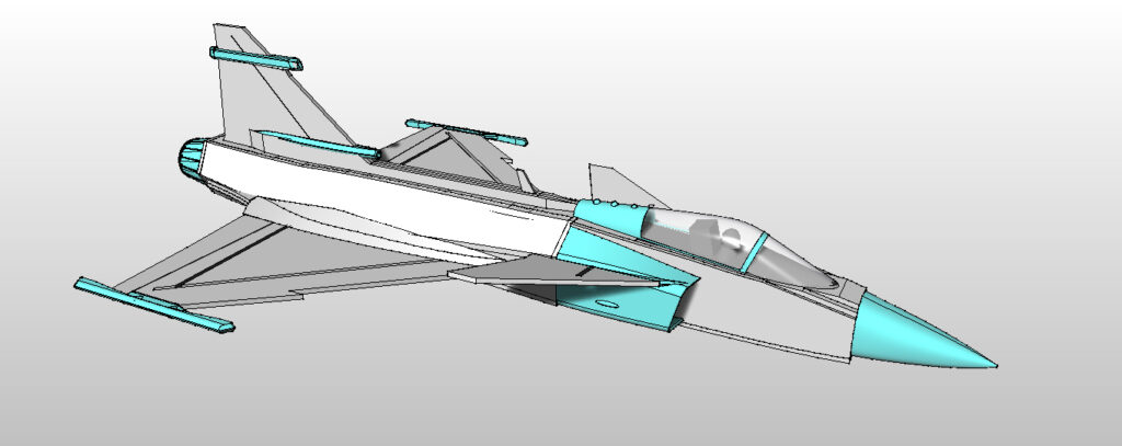 Jas-39 Gripen plans – Semi-Scale Parkjets